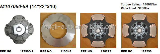 M107050-59 Clutch Assembly for Heavy Duty Trucks - 3200lbs