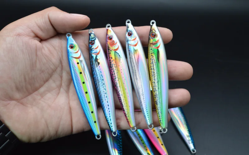 New 30g 40g 60g 80g 100g 120g 150g 3d Printing Sinking Metal Jigs Lures ...