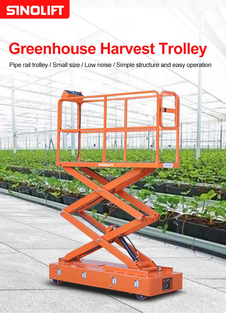 SINOLIFT Safe Greenhouse Harvest Trolley - 200 Kg Capacity