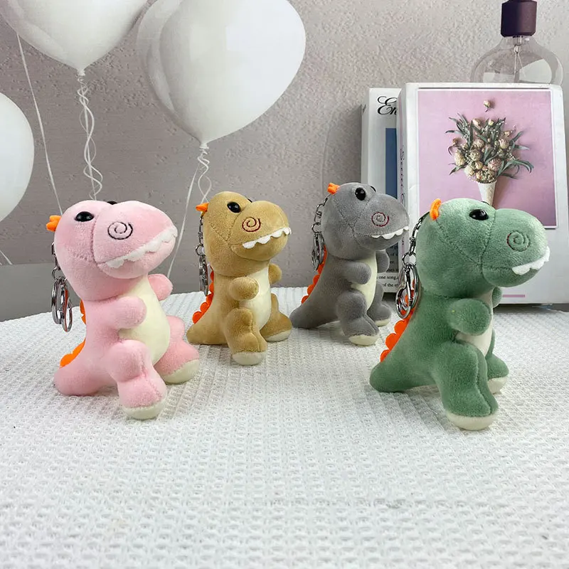 Wholesale 11cm Plush Dinosaur Doll Keychain Bag Decoration Pendant Key ...