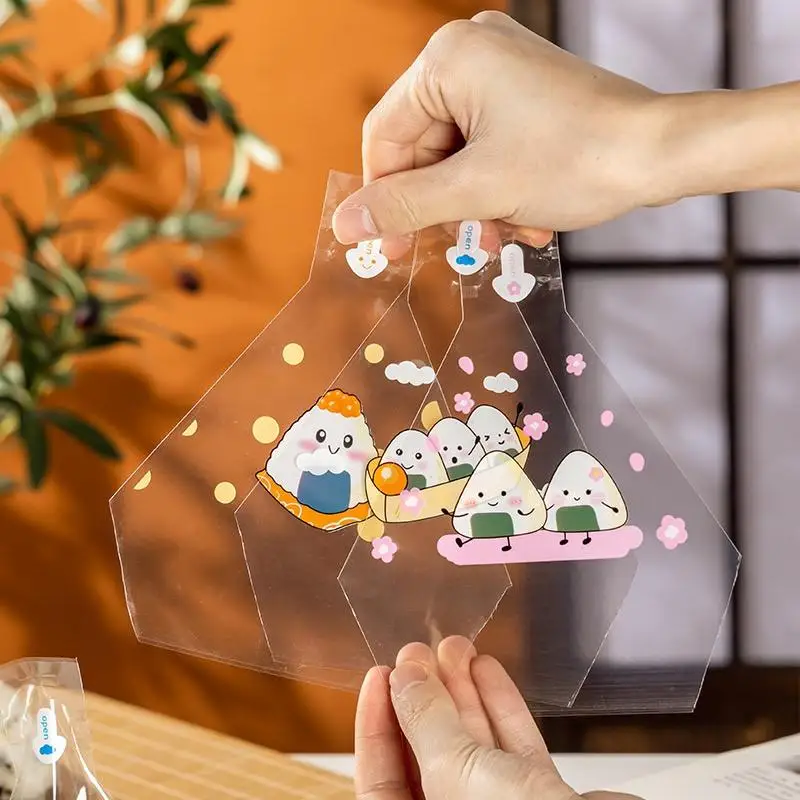 Custom Clear Plastic BOPP Sushi Bar Hand Roll Temaki Onigiri Sushi Nori ...