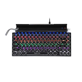 Mechanical Keyboard Separate Rotary Knob Rainbow Rgb Backlit Flexible ...