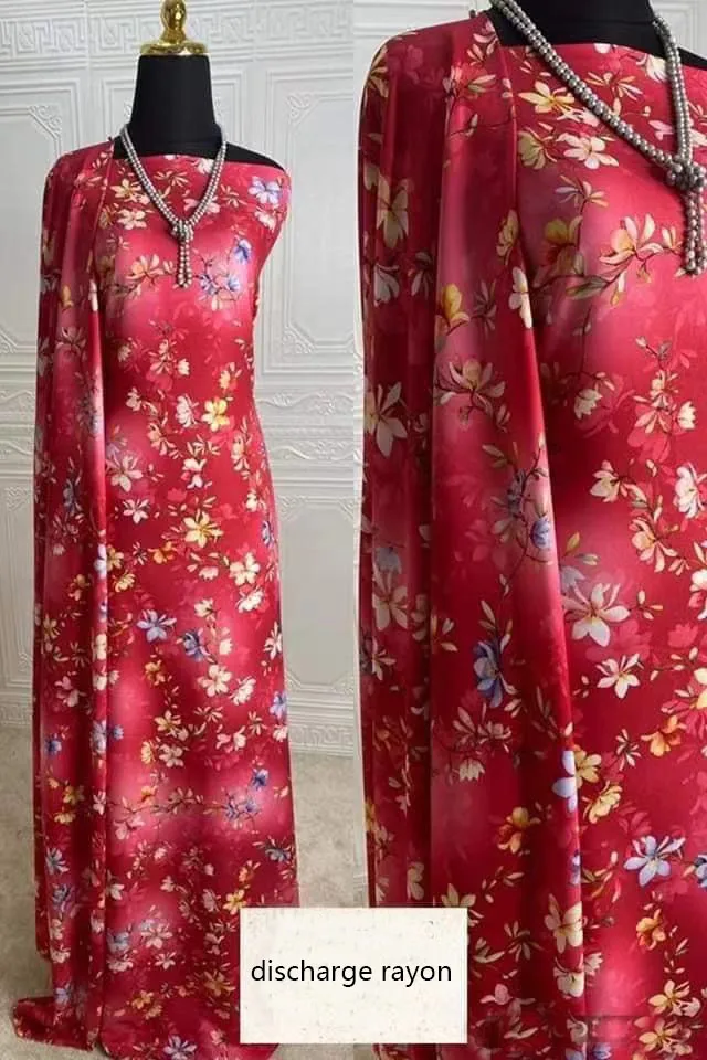 100% Rayon Viscose Challis Fabric for Muslim Dress Printing