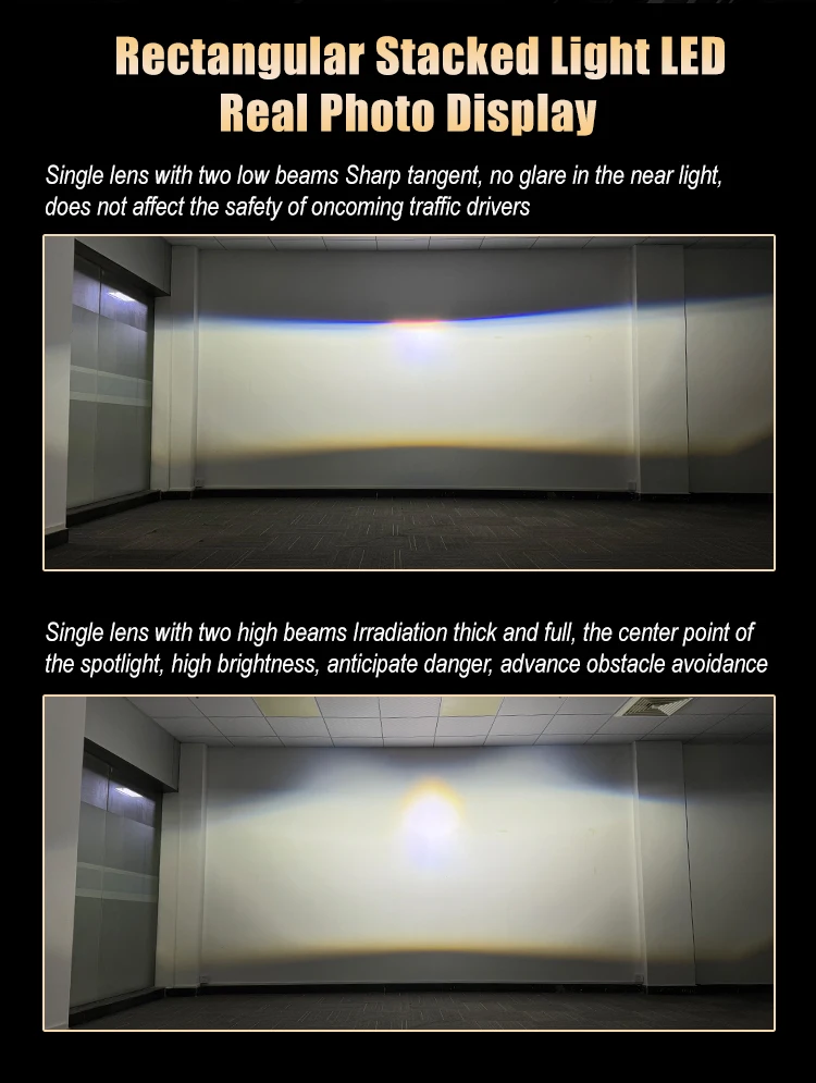 160W Hyperbolic Rectangular Matrix Bi Led Projector Lens 3 Inch 4 Light ...