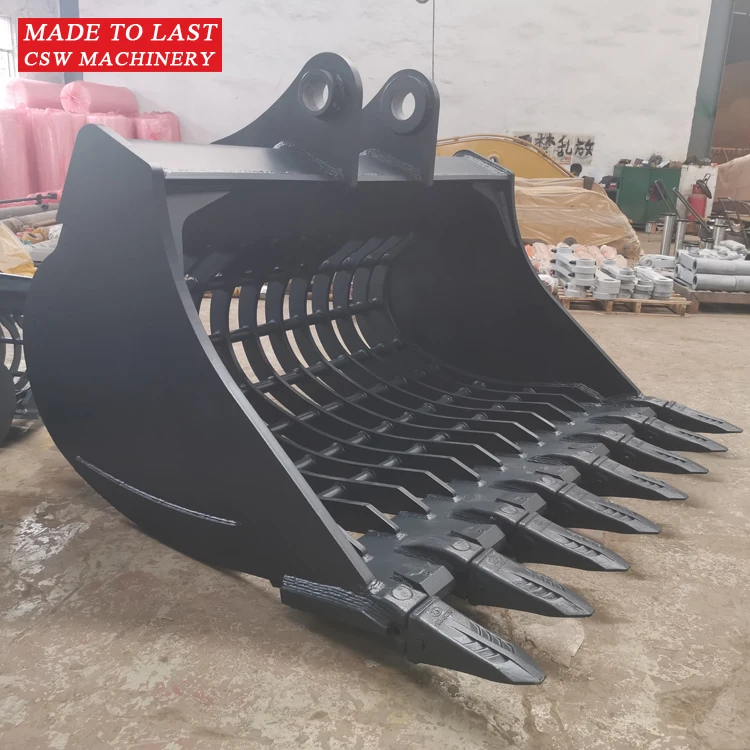 CSW Heavy Duty Digging Bucket - Trench Bucket for 45 Ton Excavators