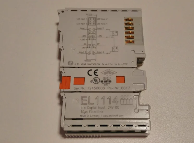 El1114 Beckhoff Ethercat Terminal,4-channel Digital Input,24 V Dc,2-/3-wire Connection - Buy ...