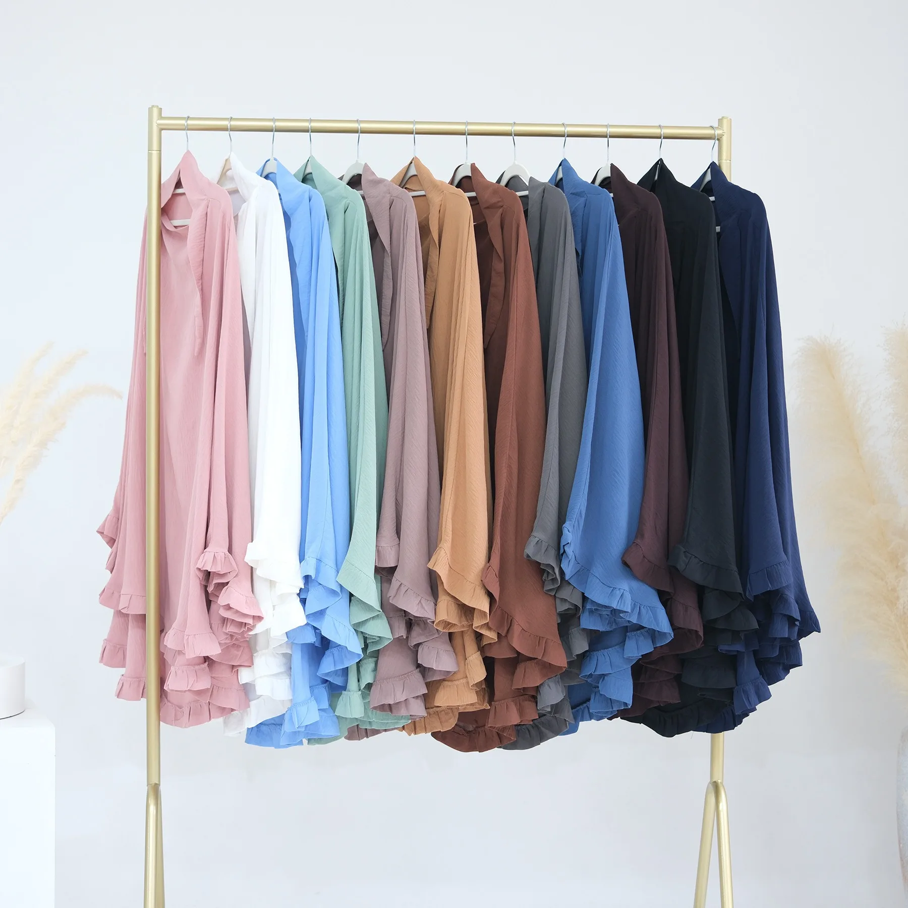 Eid Muslim Women Prayer Modest Hijab Jilbabs Ethnic Long Jazz Crepe ...