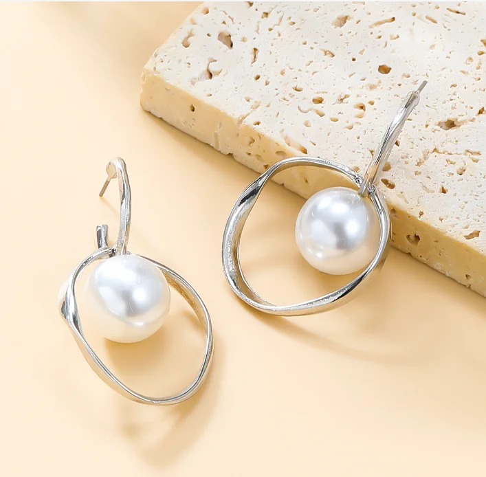 Luxury New Za Multilayer Imitation Pearl Necklace Earrings For Women
