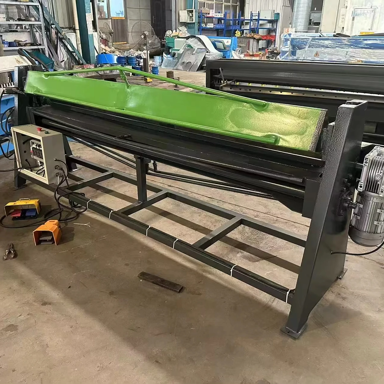 Pneumatic bend plate machine (double cylinder) Pneumatic folding plate ...