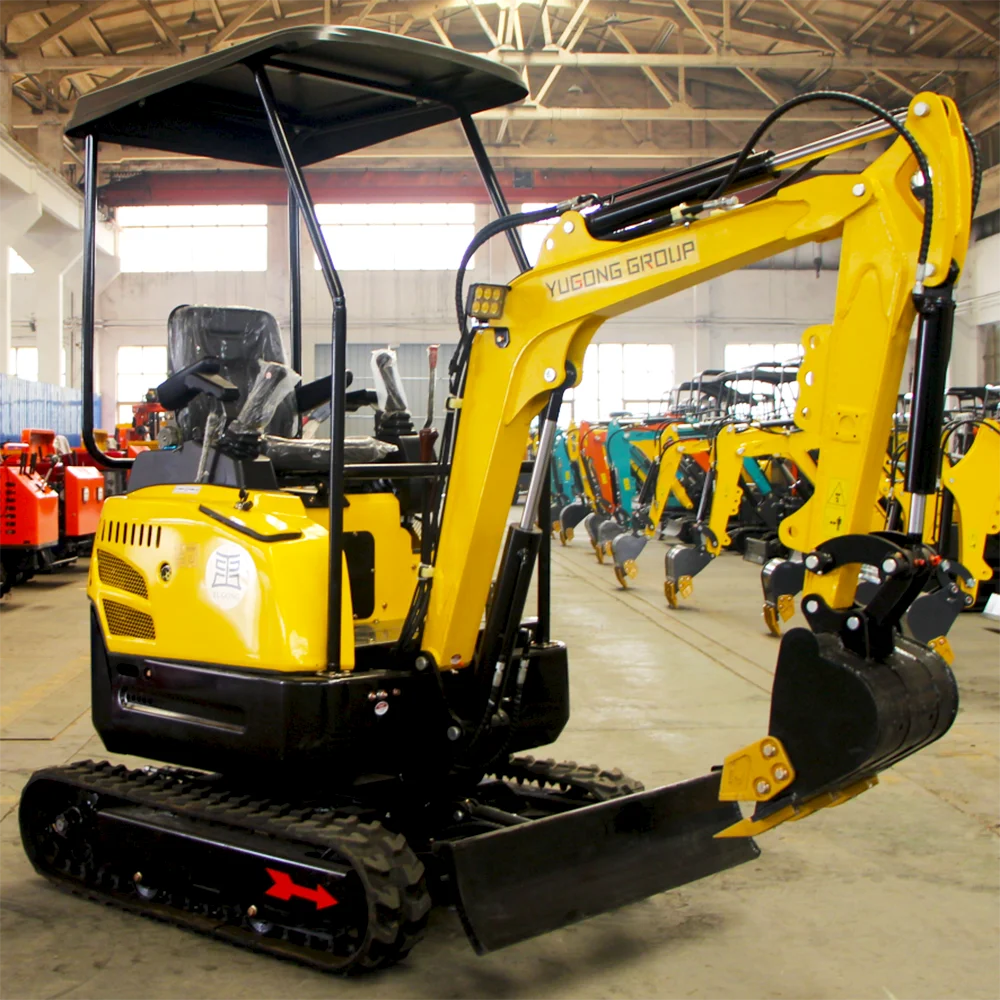 YG-15 Mini EPA 1.5 Ton Crawler Excavator Free Shipping Earth Machinery ...