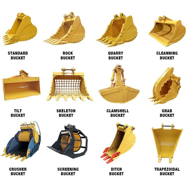 18" Mini Digger Buckets excavator Grading Bucket for 4-5 Ton Excavator ...