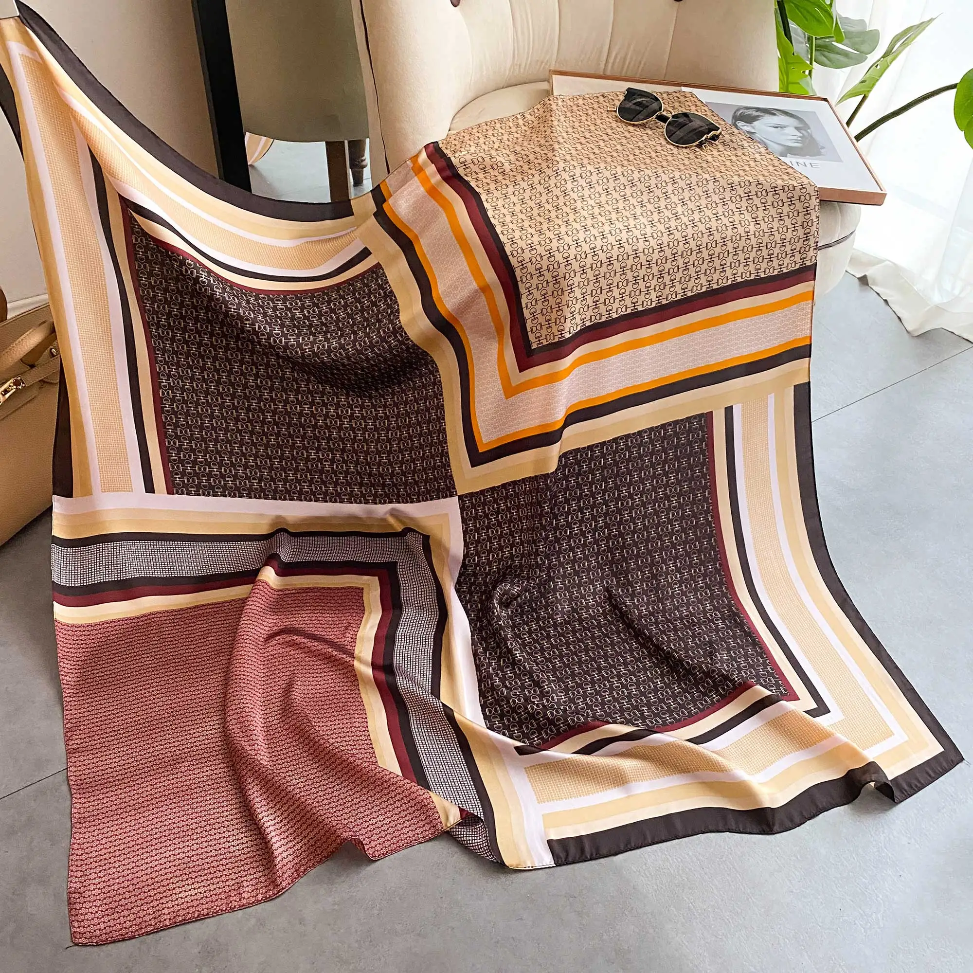 Imitation Silk Scarf - Versatile and Stylish Accessory