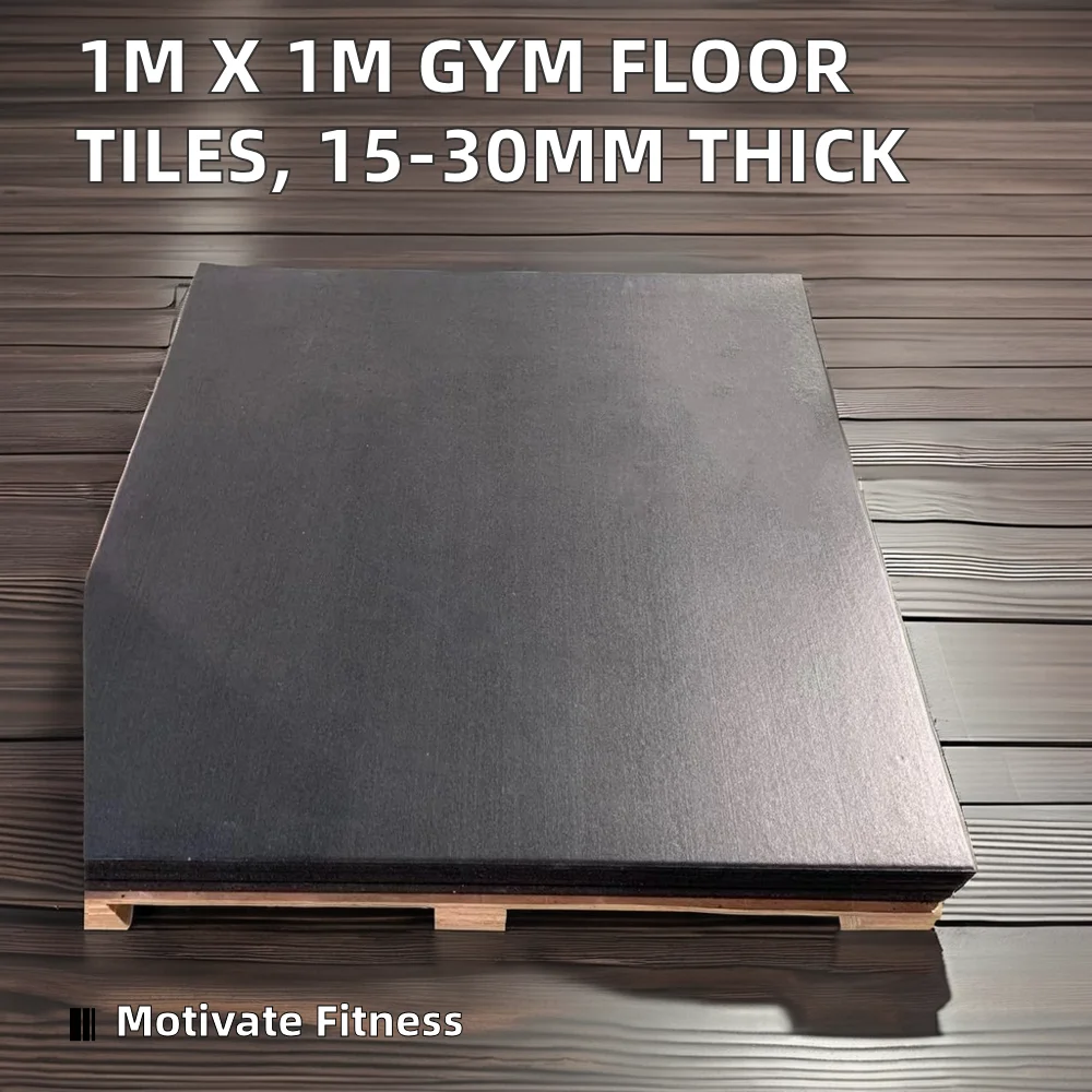 Wholesale 1m X 1m Gym Floor Customize Size Rubber Mat 15-30mm Composite ...