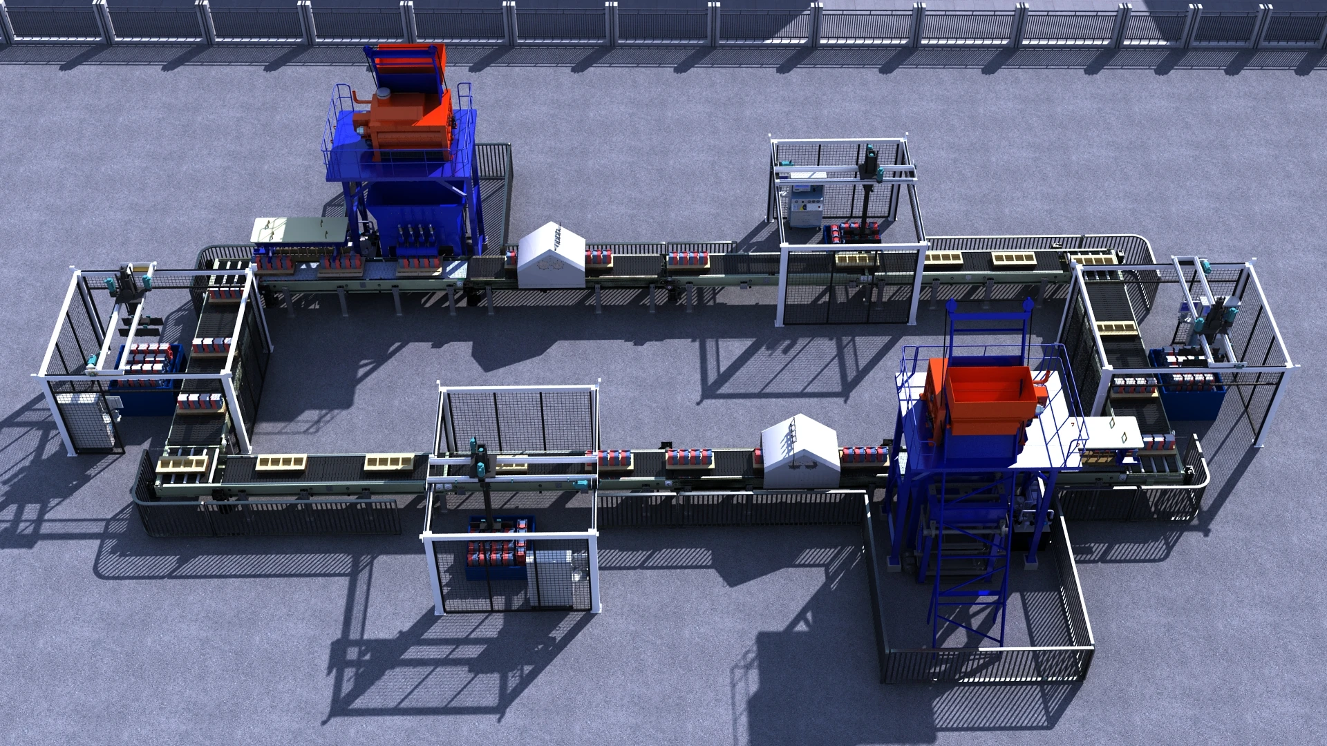 Automatic Clay Brick Production Line for Red Bricks