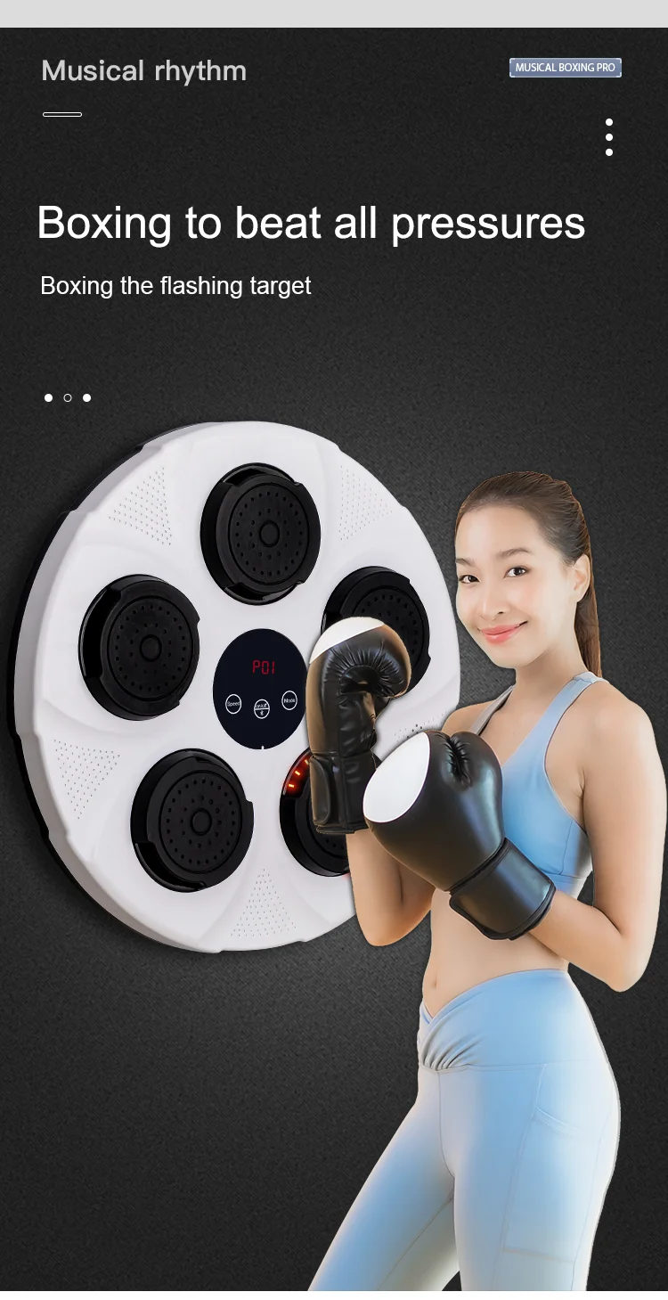 New Style Punching Machine Boxing Training Smart Music Wall Target Pad ...