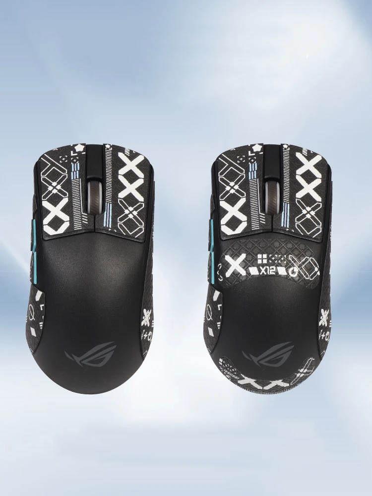 Printed Suede Full / Half Cover Mice Sticker Anti-slip Mouse Sticker ...