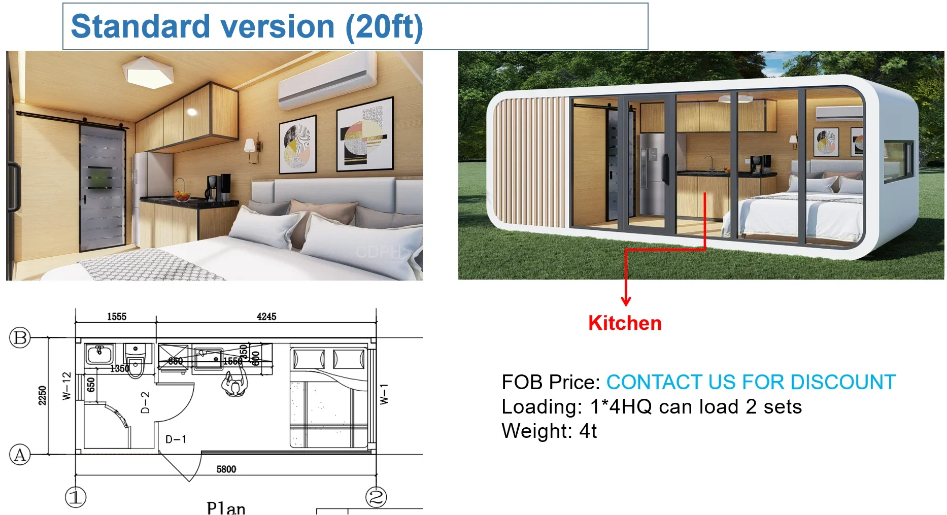 Movable Ready Made Garden Houses Backyard House Garden Mini Pod Outdoor ...