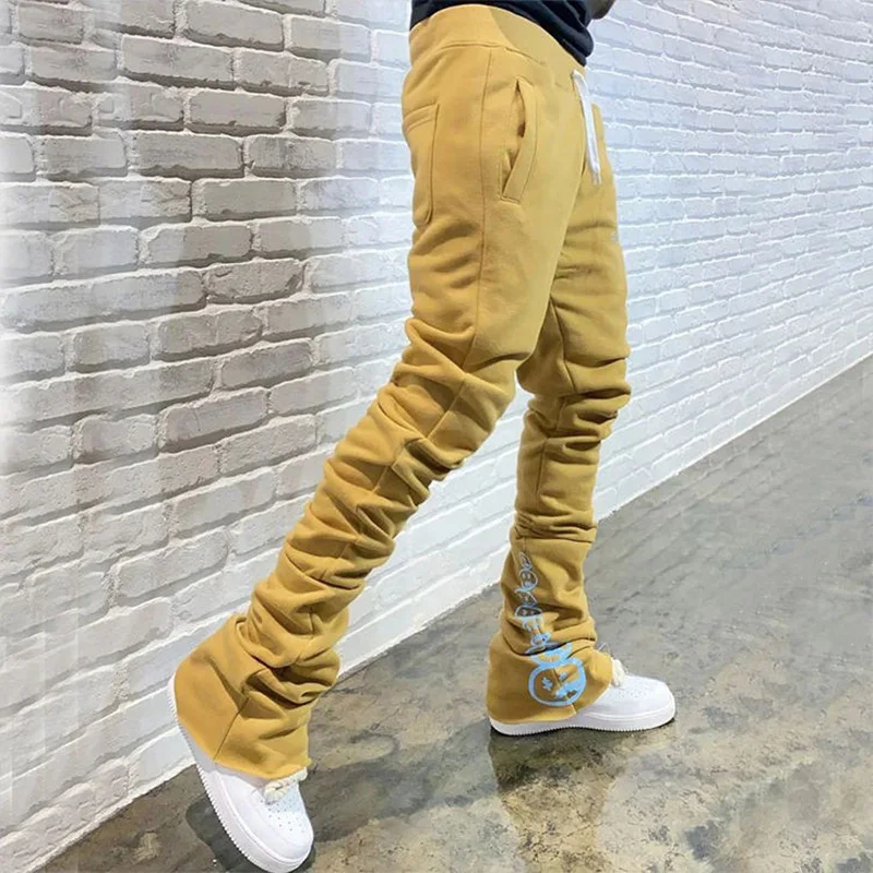 Hl Factory Manufacturer Heavyweight Cotton Flared Sweat Pants Wholesale ...