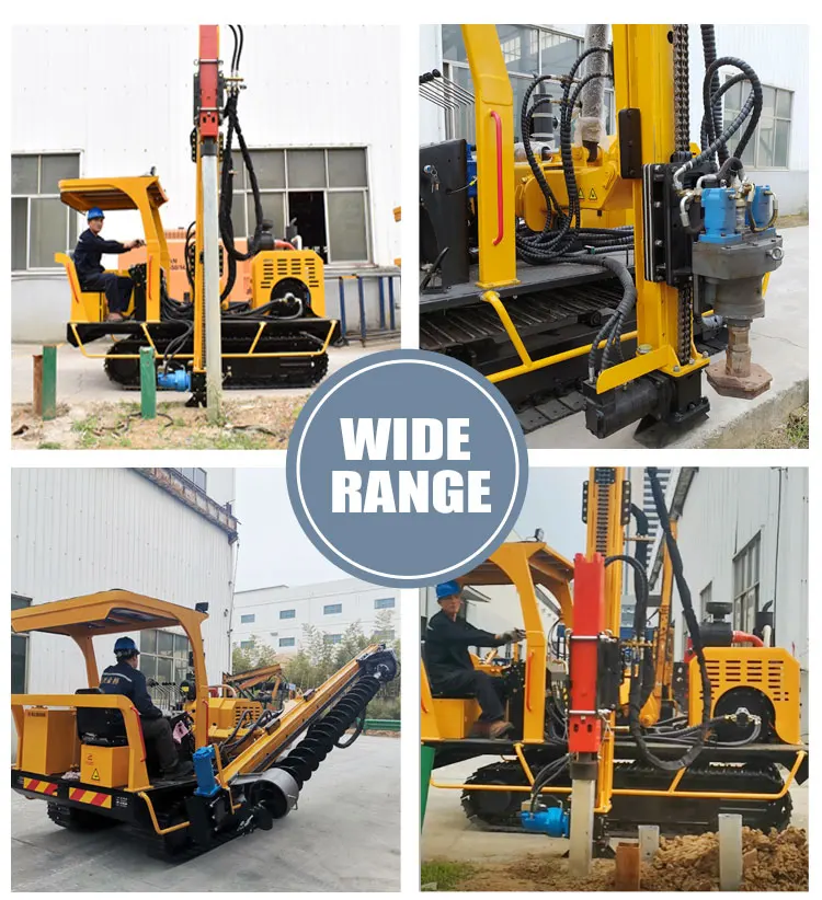 Hydraulic Pile Driver Machine Piling Machine Hammer Guardrail Pile ...