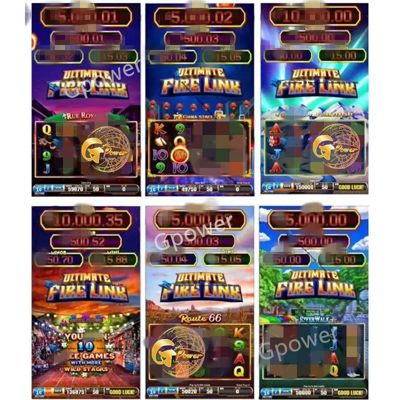 Classic Bally Game Ultimate Fire Link 8 in 1 Game Machine
