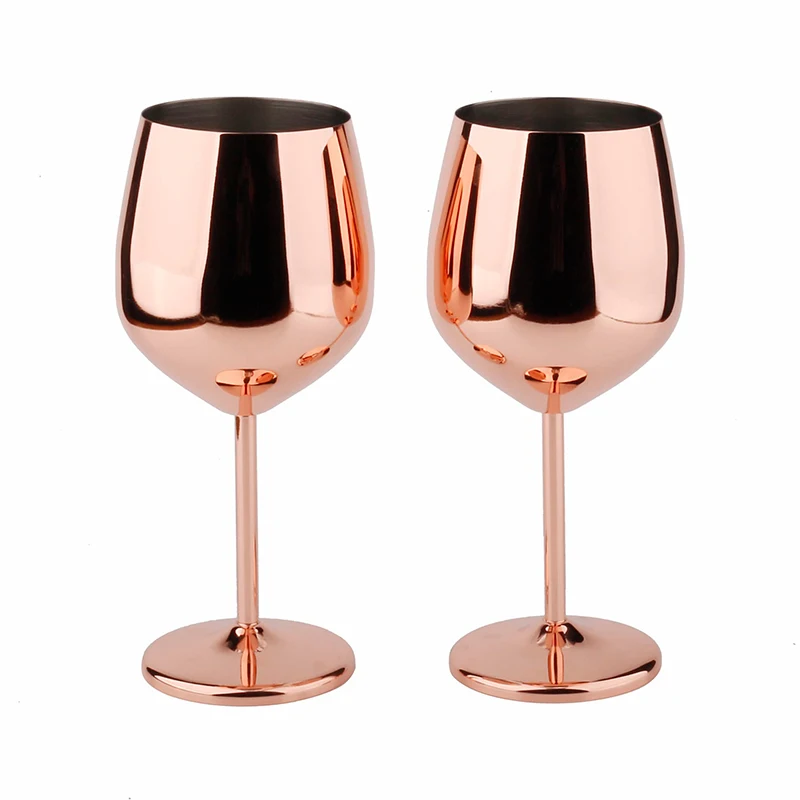 Custom Stemmed Metal Wine Glass Unique Wine Goblets Stainless Steel ...