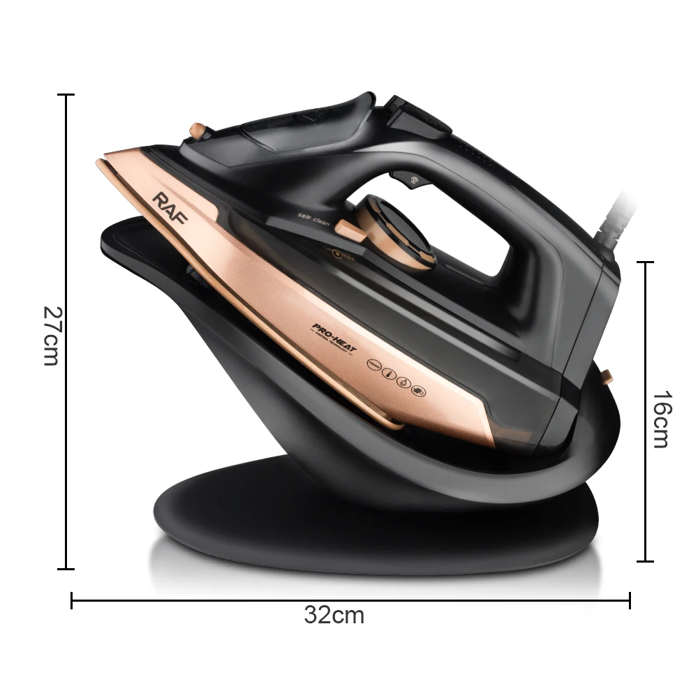 RAF 2600W Electric Steam Iron Station with Ceramic Soleplate - Vertical ...