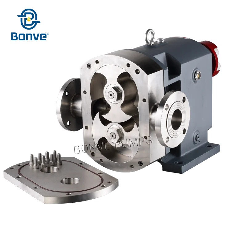 Ss316l High Viscosity Medium Transferred Rotary Lobe Pumps For Paper ...