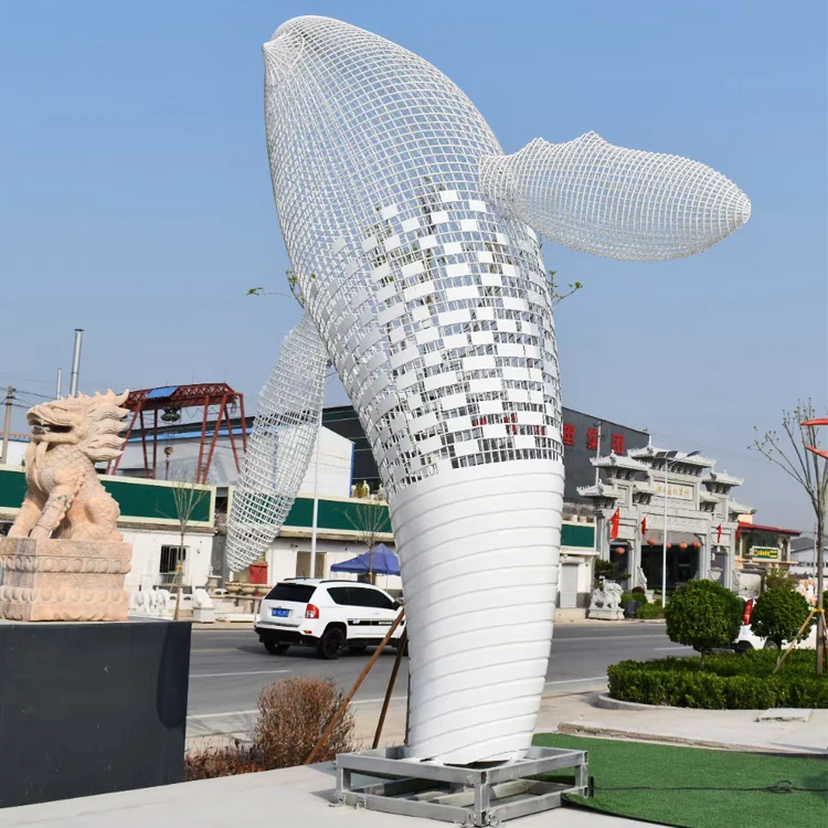 Hollow Dolphin Steels Sculptures Porpoise Metal Statue Delphinidae ...