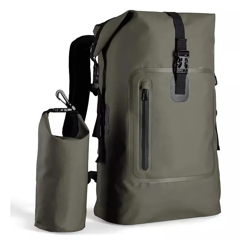 Lightweight 30L 500D PVC Tarpaulin Camping Hiking Fishing Waterproof ...
