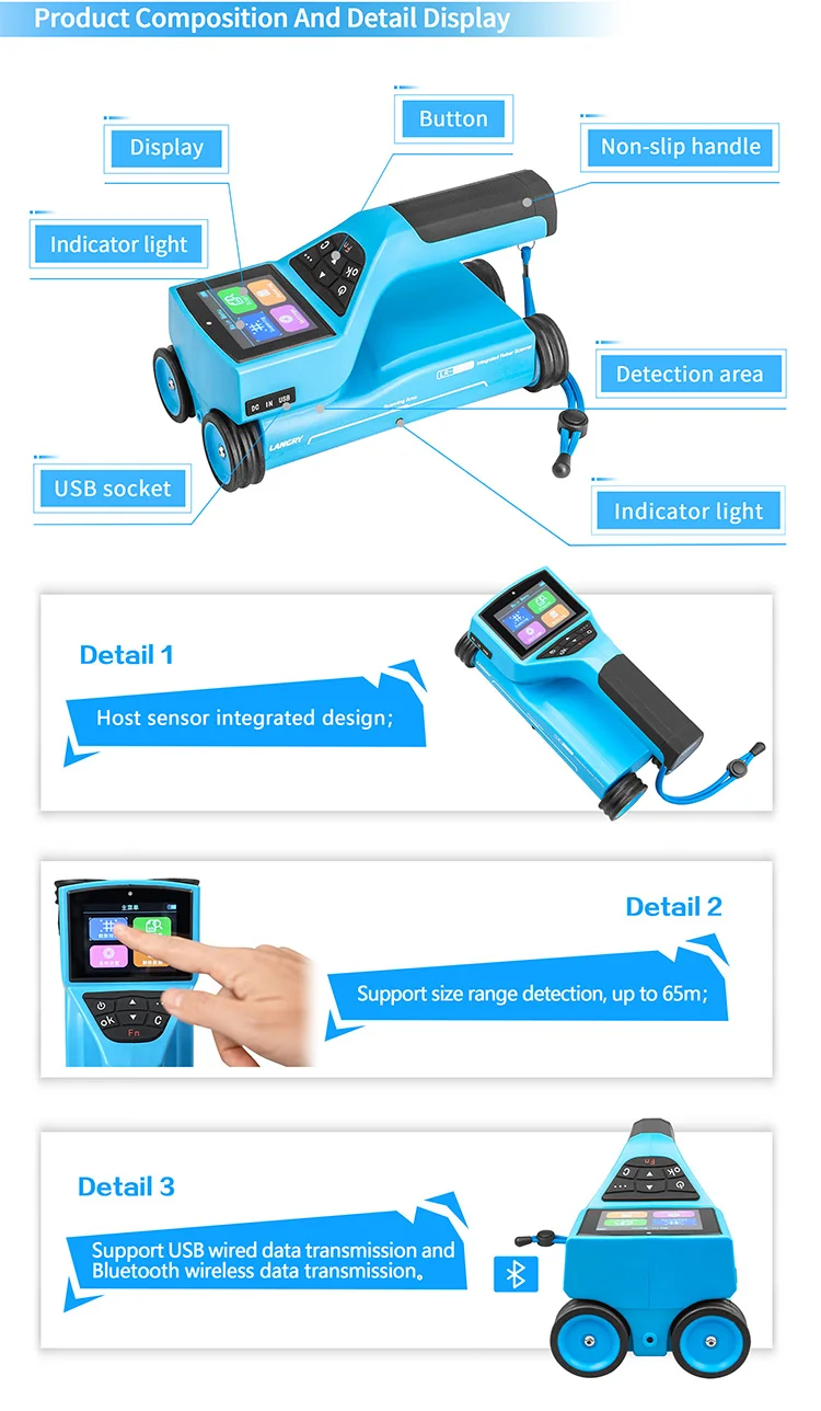 Langry LR-G200 Radar Concrete Scanning Machine - 1 Year Warranty