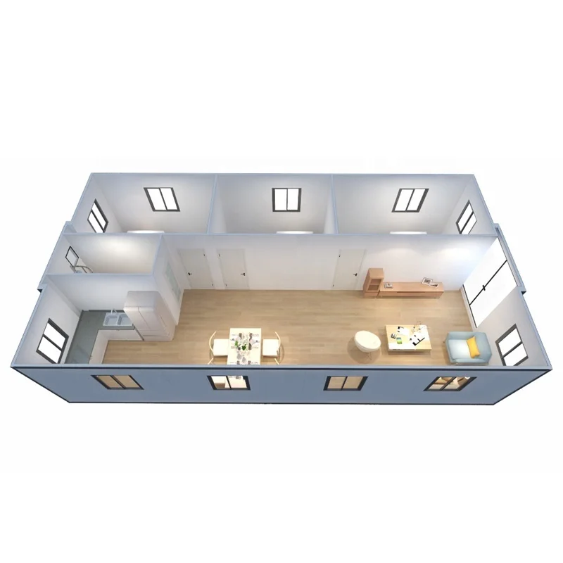 40ft Expandable Container House With Bathroom And Kitchen Fabricated ...