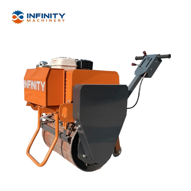 330kg Mini Single Drum Mini Walk-behind Vibratory Road Roller Compactor ...