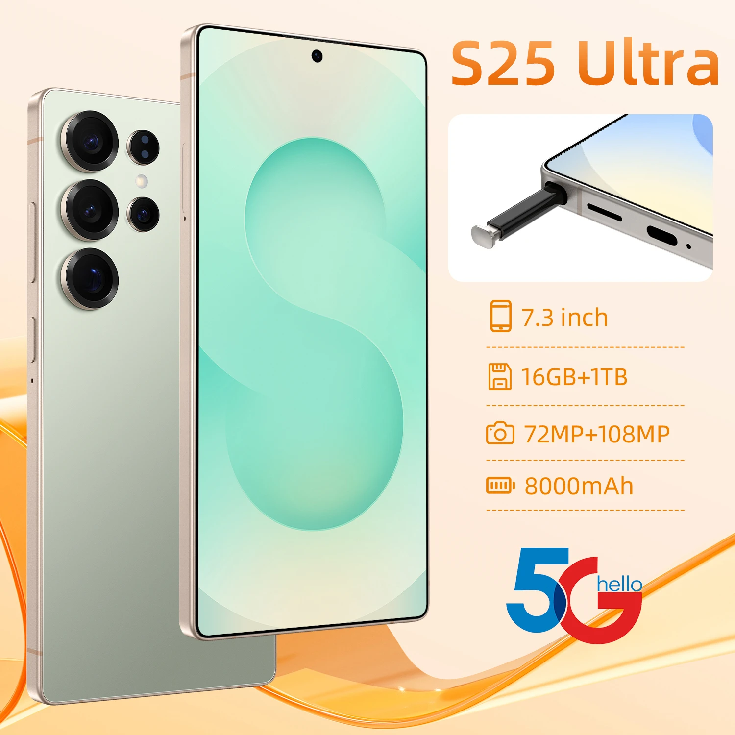 Brand New S25 Ultra 2025 Global Version 5g Smartphone With 4k Led ...