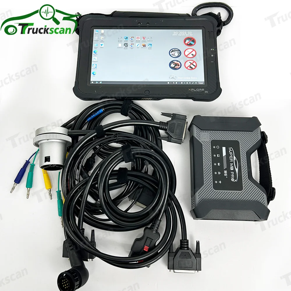 Doip Super Mb Pro M6+ For Benz Car And Truck Diagnostic Tool Mb Star C6 ...