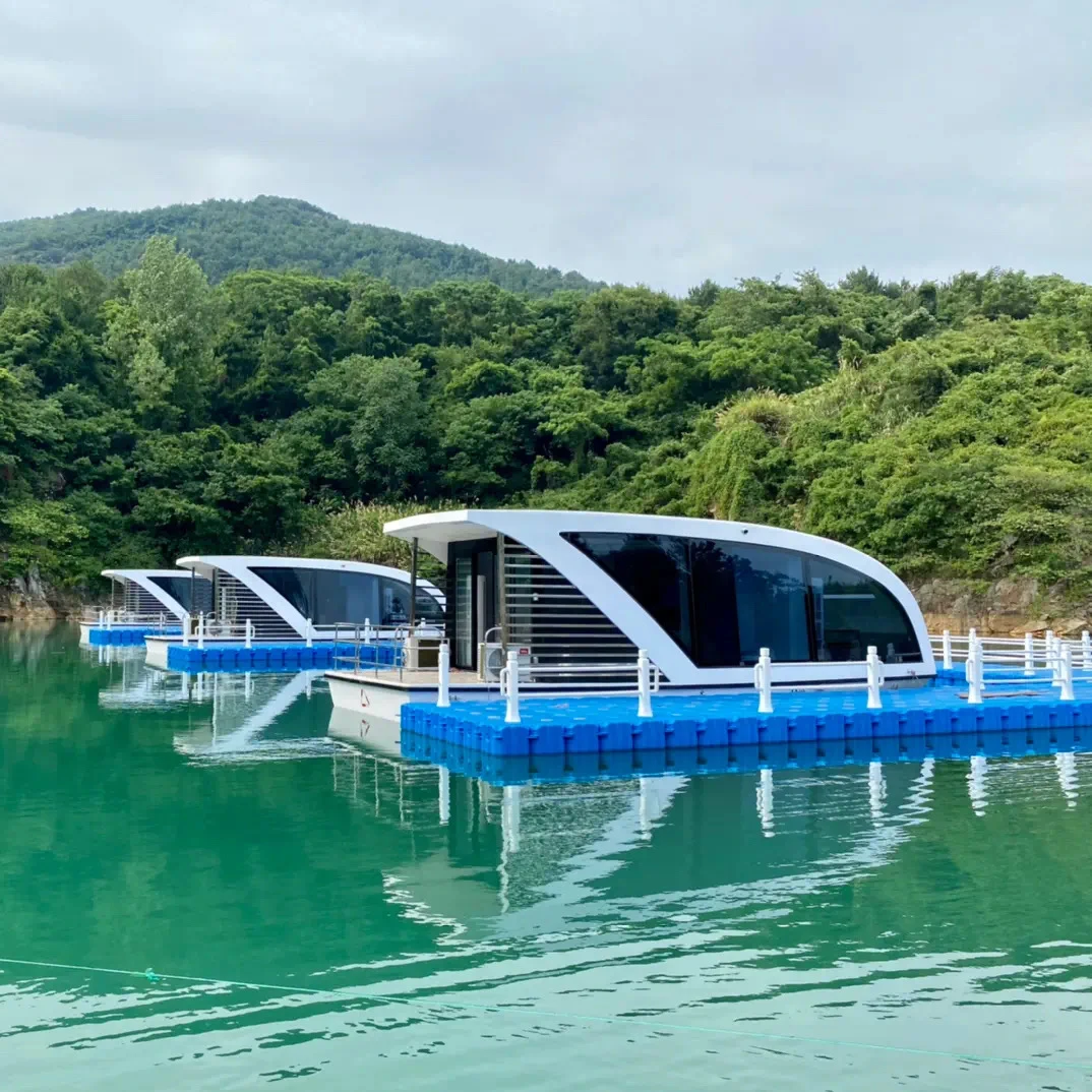 Yuanmeng High Quality Floating Houseboat Solar Floating Water Boat ...