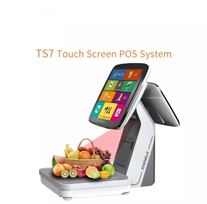 Pos System Retail Label Scale With Thermal Printer for Supermarket ...