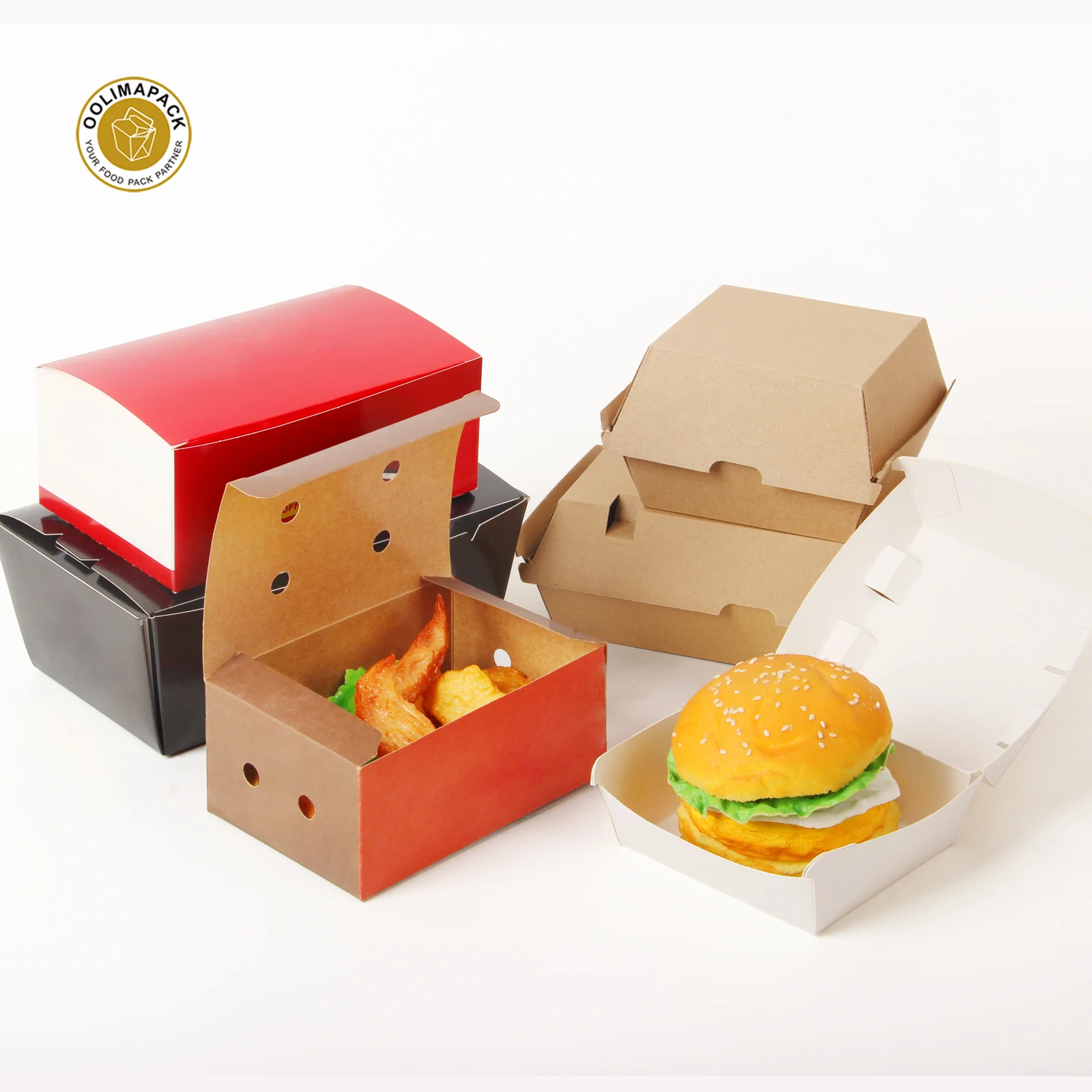 Custom Printed Chicken Nuggets Box - Biodegradable Kraft Paper