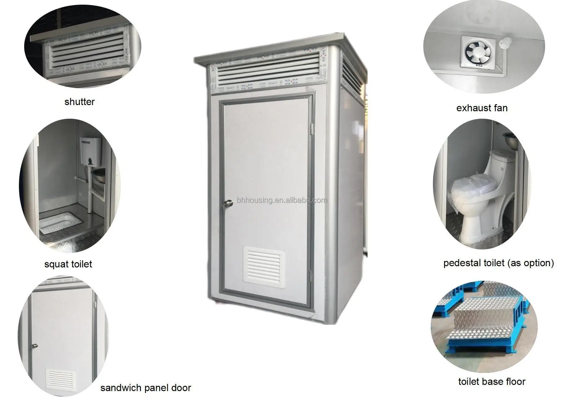 Construction Site Modular Fast Built Mobile Outdoor Public Luxury ...