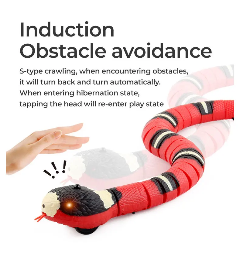 Hot Selling Automatic Smart Sensing Snake Usb Rechargeable Cat Teaser ...