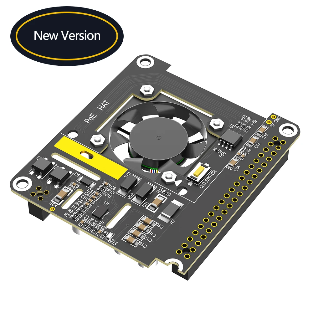 Oe Hat For Raspberry Pi 5 With Cooling Fan/computer Hat For Pi 5/cm5,5v ...