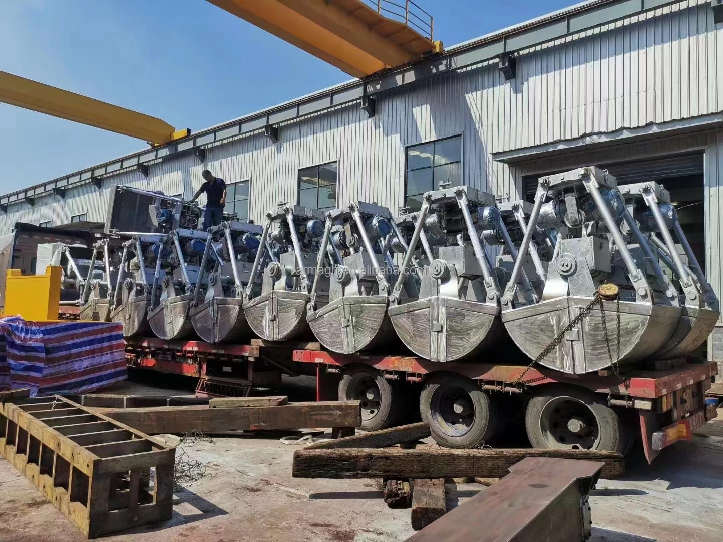 Single Double Four Rope Radio Operated Remote Control Clamshell Grab ...