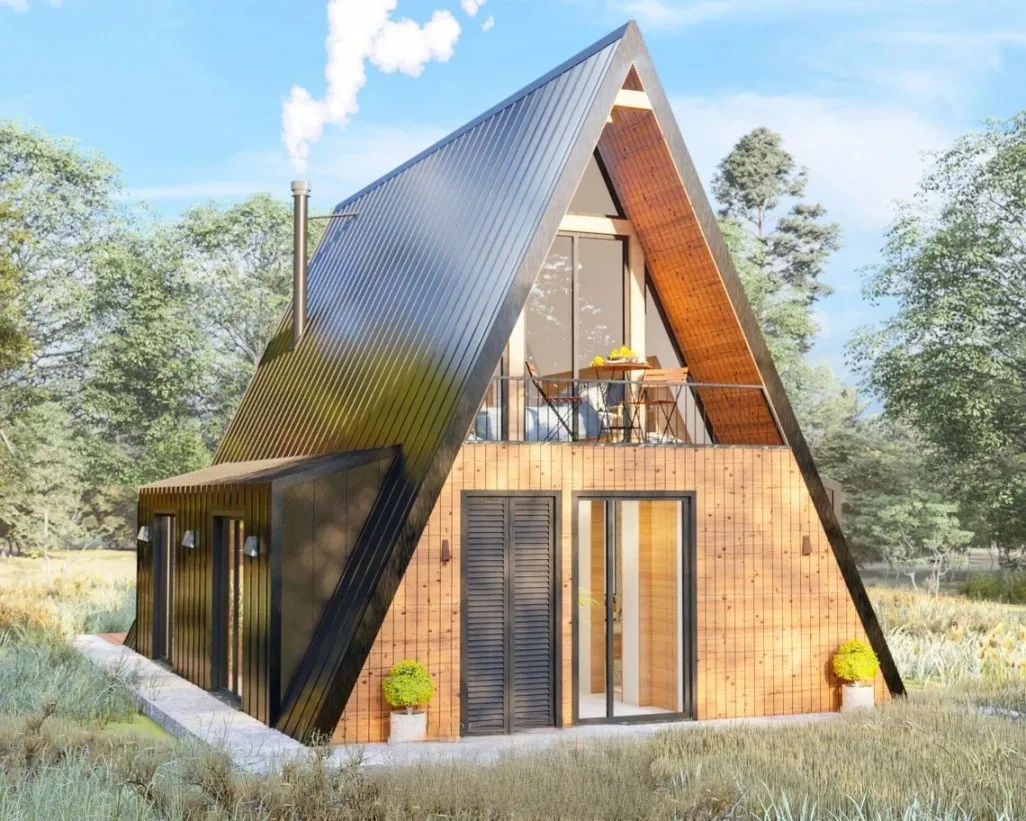 Cheap Price Tiny Cabins - Modern Triangle Houseprefab
