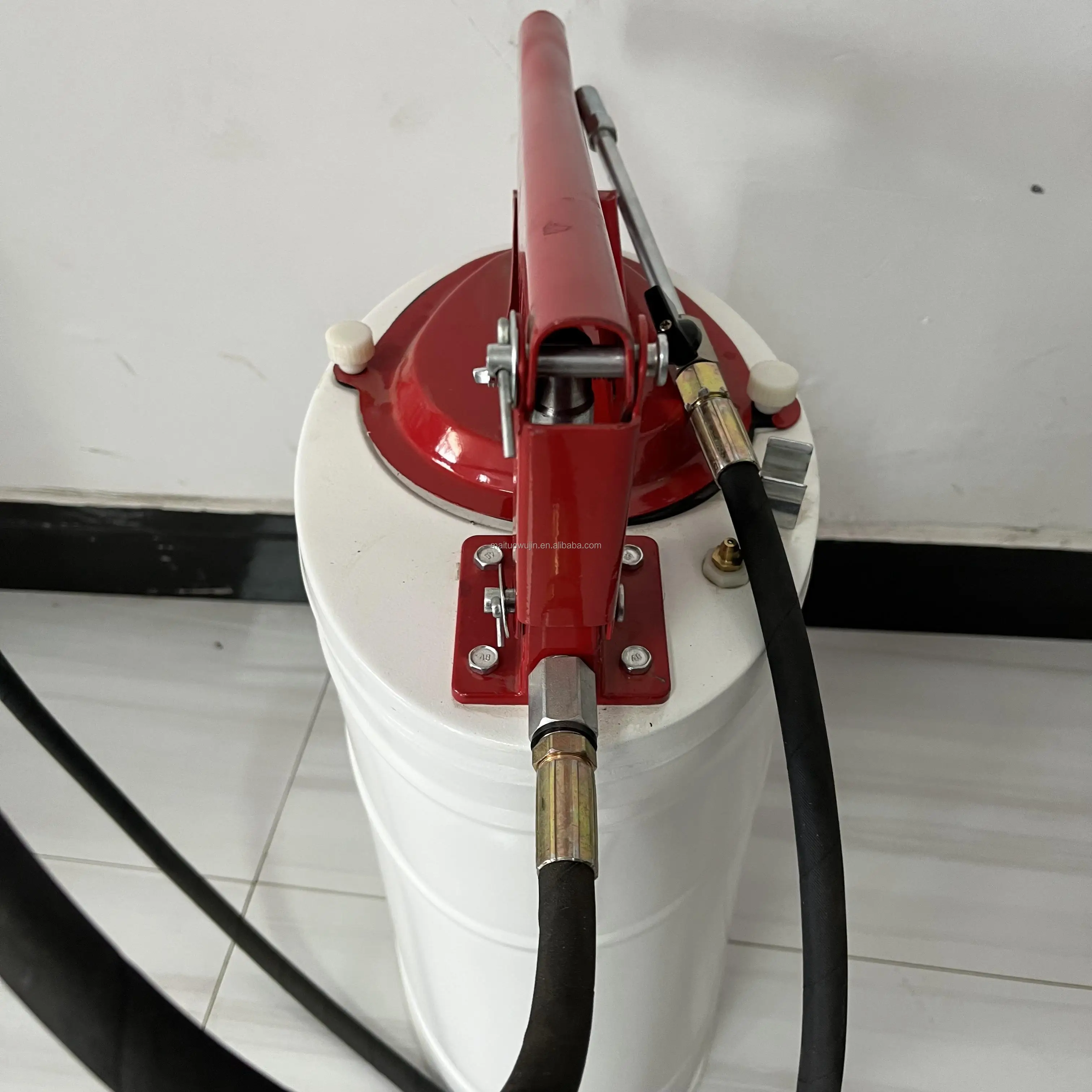Hand Grease Pump 16l High Pressure Hand Operated Oil Bucket Grease ...