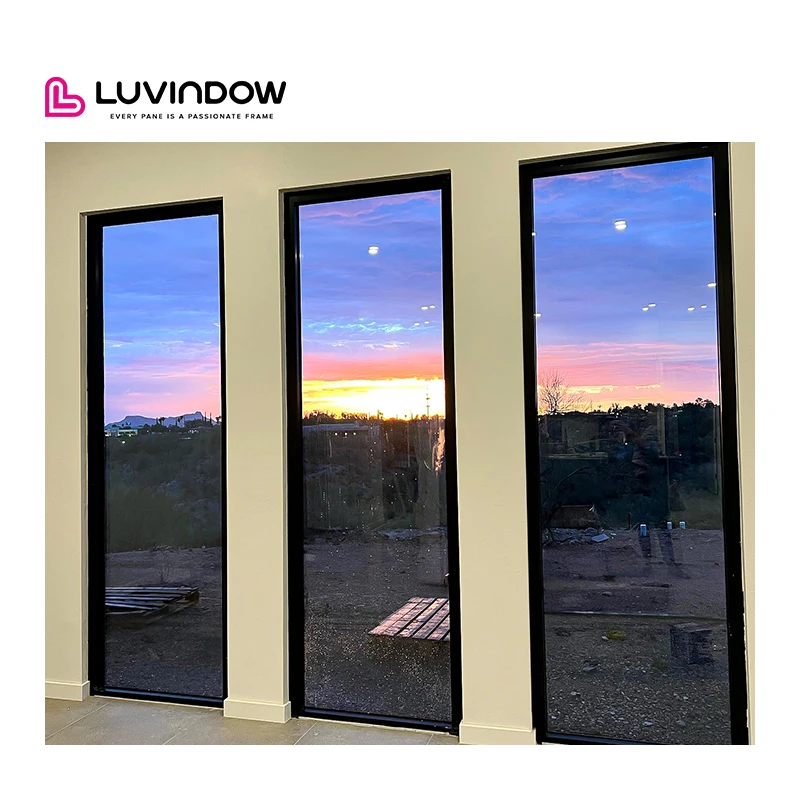 Alibaba.com: Customized thermal break aluminum laminated glass fixed ...
