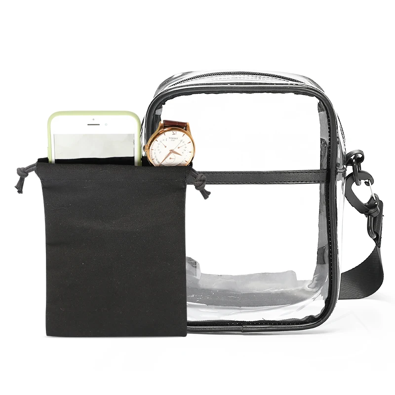 Factory Custom Stadium Approved Clear Shoulder Bag Small See Through ...