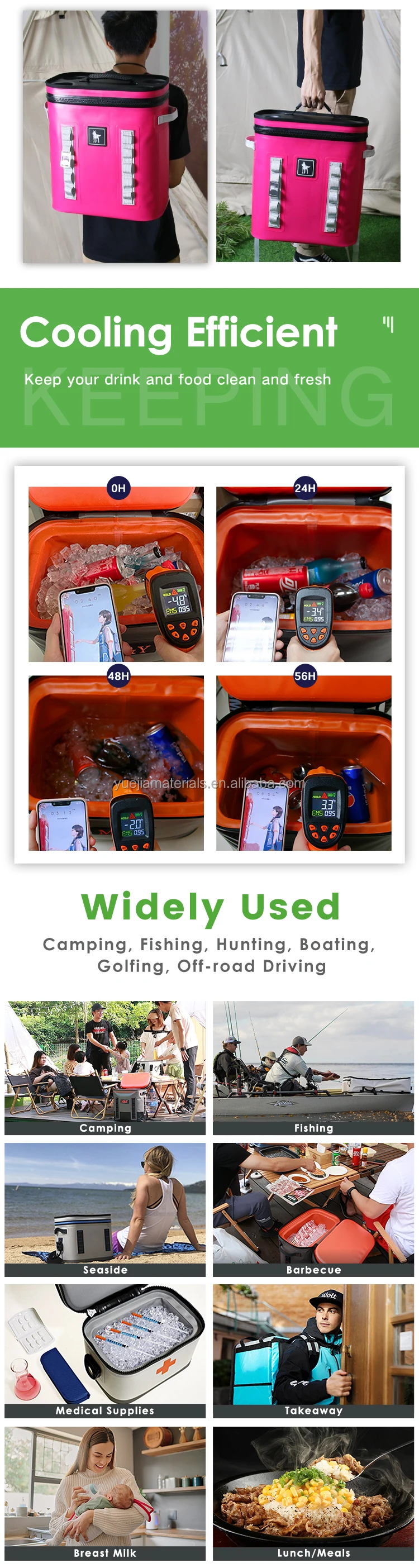 Yetl 2023 New Design Clamshell Backpack Cooler Bag Waterproof Insulated ...