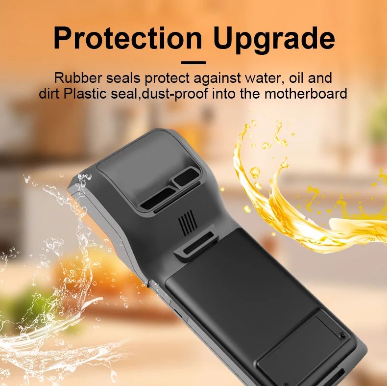 4G WIFI Pos Terminal NFC Payment Android Mobile Pos With Printer QR ...