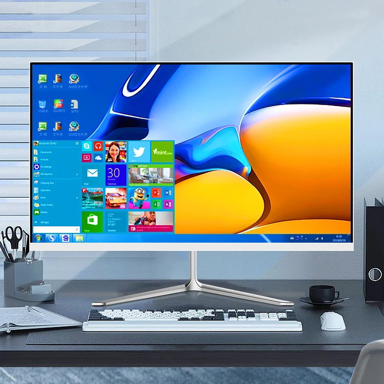 24 Inch AIO PC Core i7 5500u 8G DDR3 256G SSD Gamer Business Office OEM ...