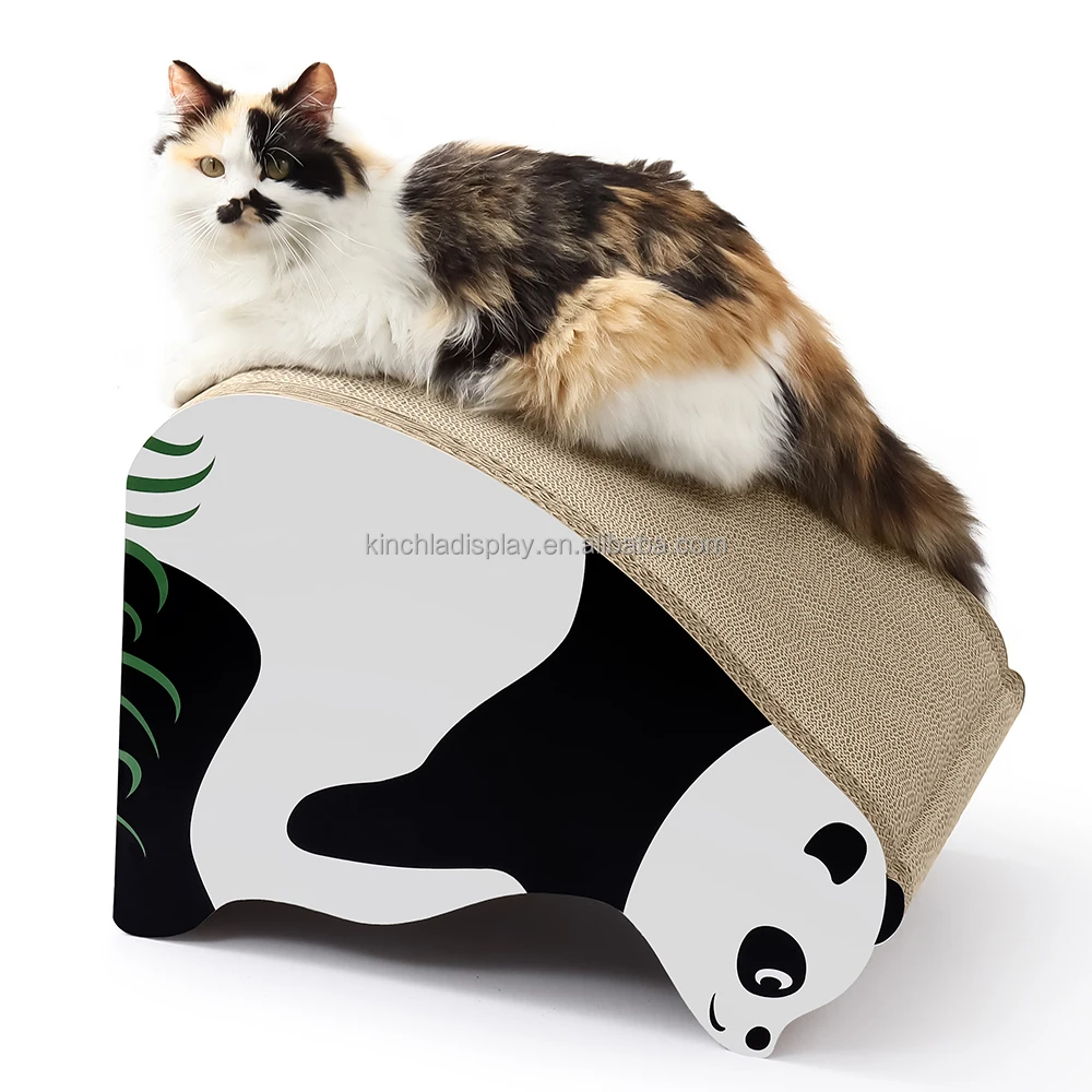 Panda Model Cat Cardboard House Double Corrugated Paper Scratching ...