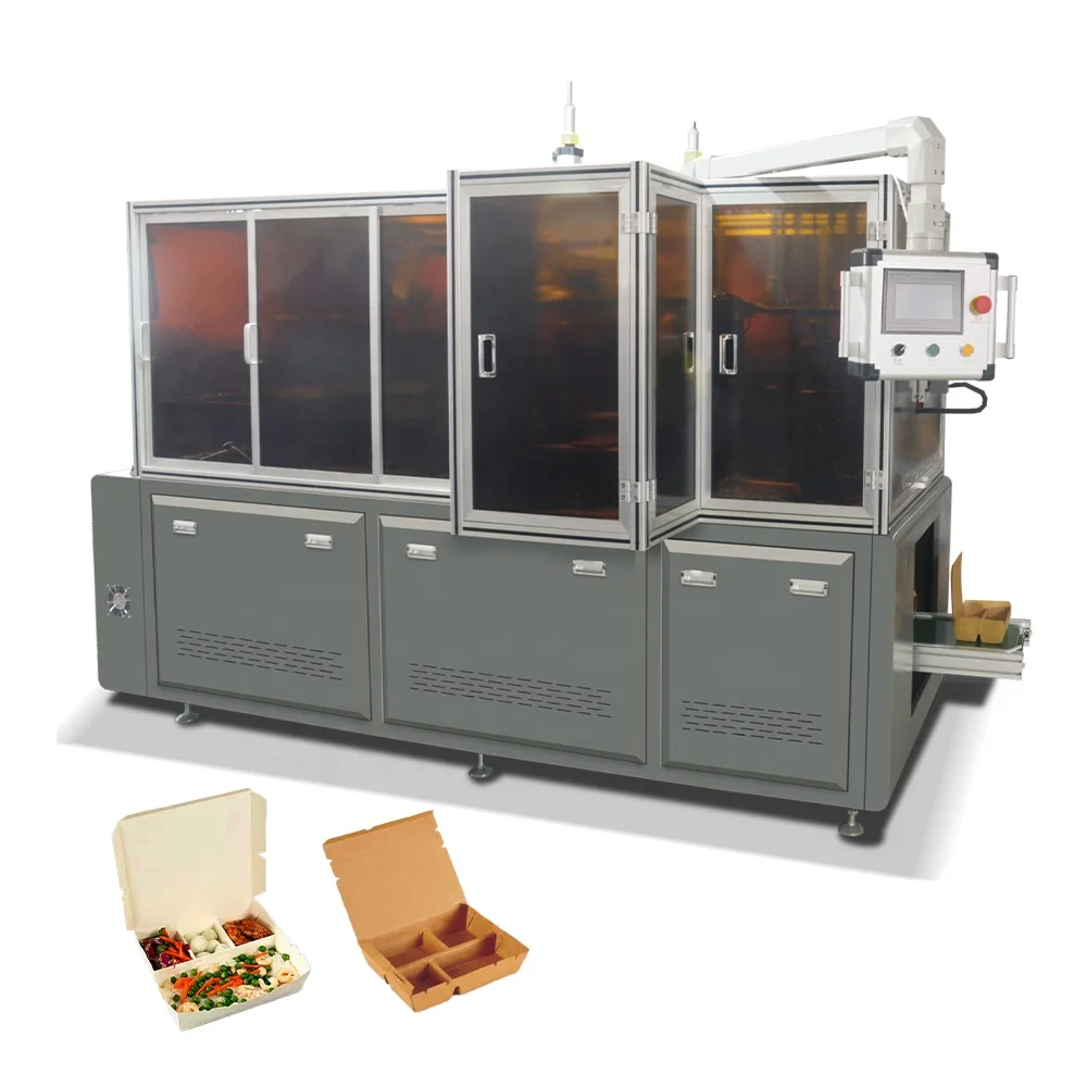 Full Automatic Multi Grids Disposable Lunch Box Making Machine ...